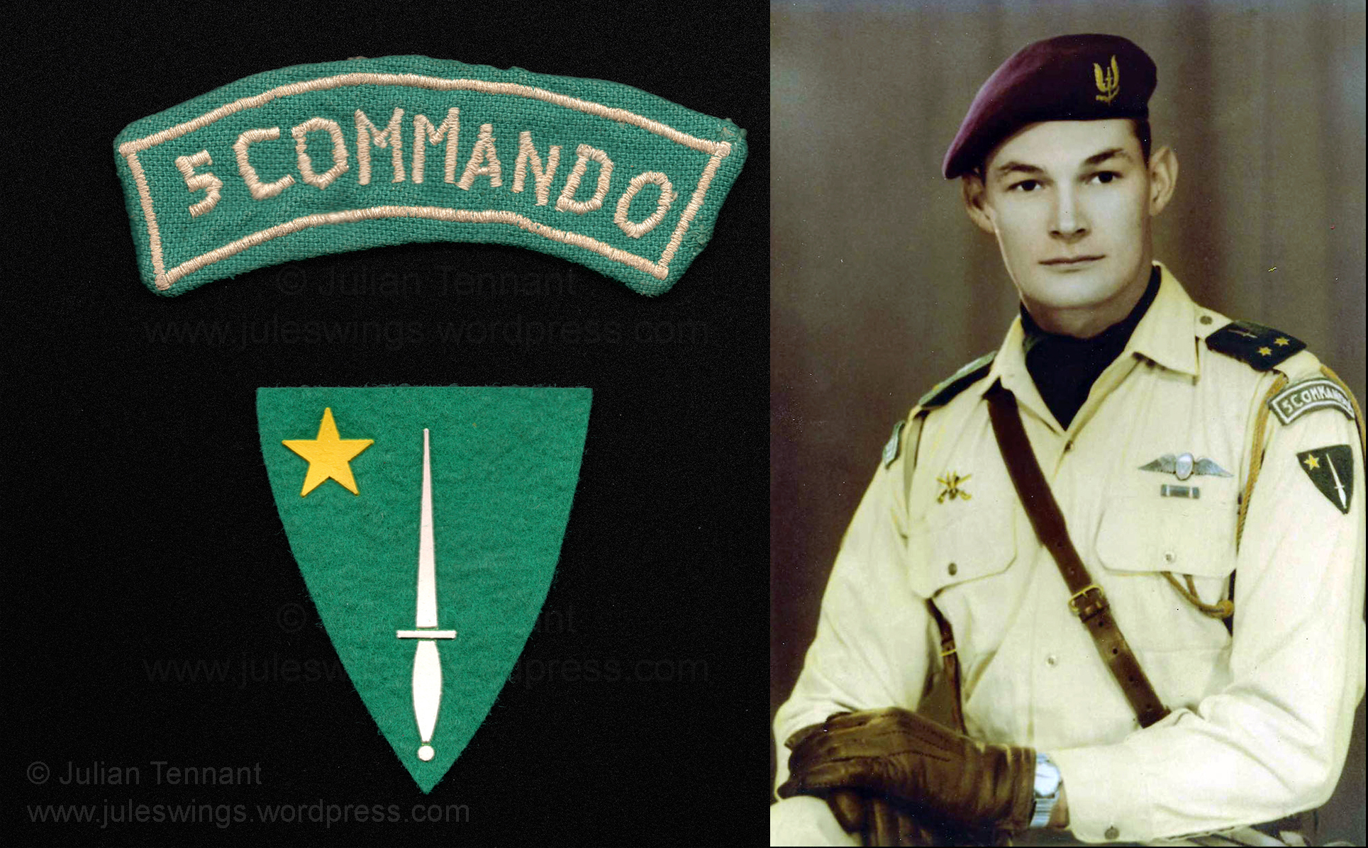 Congo 5 Commando Mercenary Insignia Circa 1964 - Juleswings Militaria