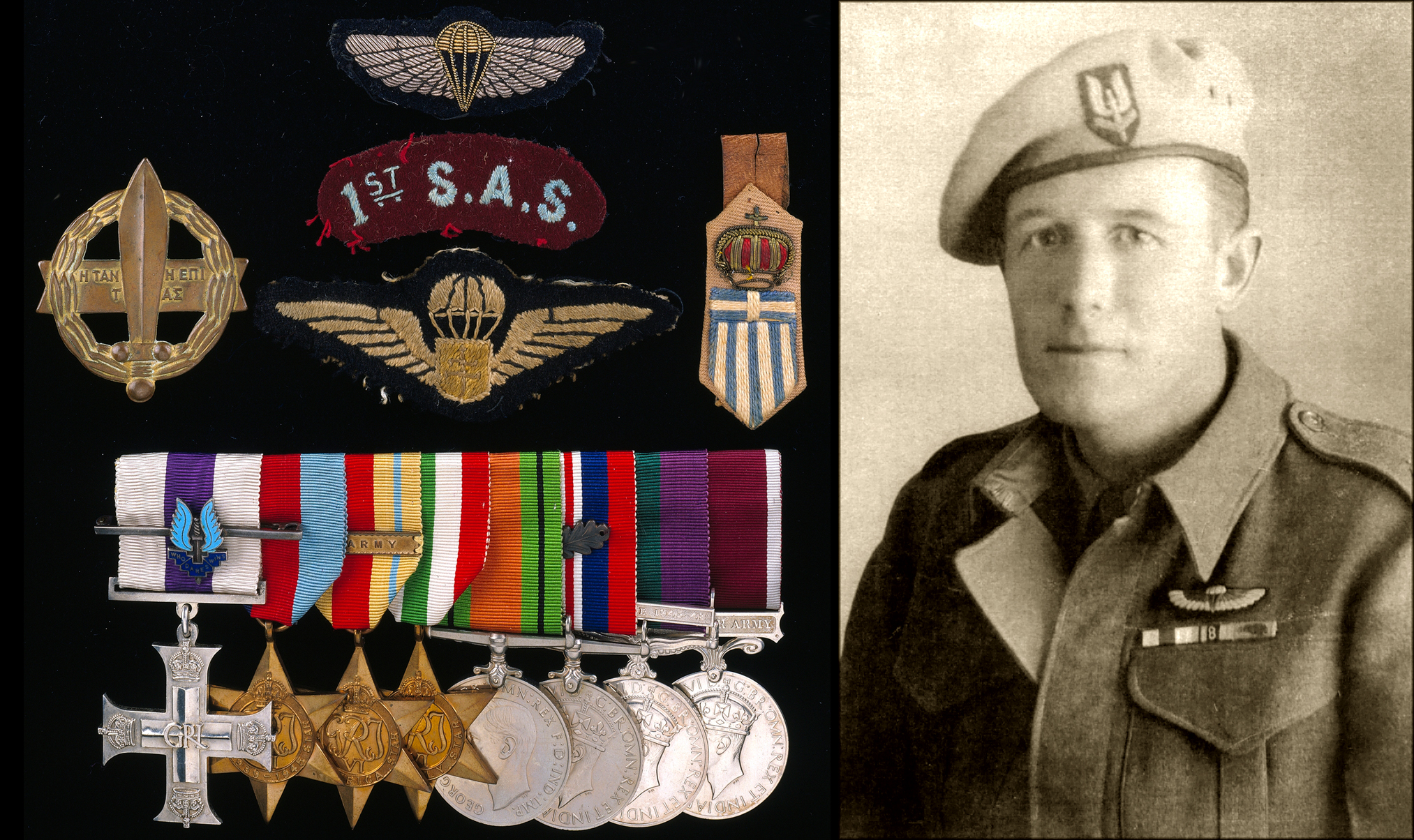 A WWII L Detachment S.A.S. Military Cross group awarded for Operation ...